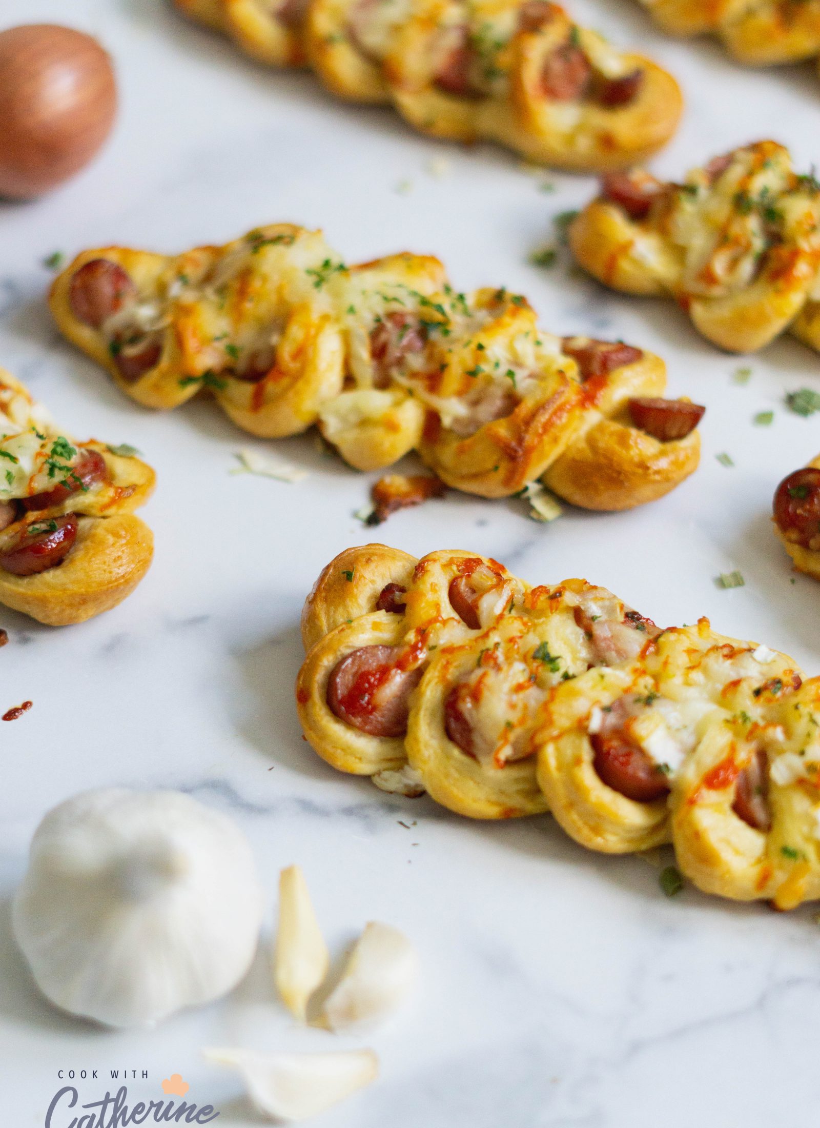 Sausage Bread - Roti Sosis - Cook with Catherine