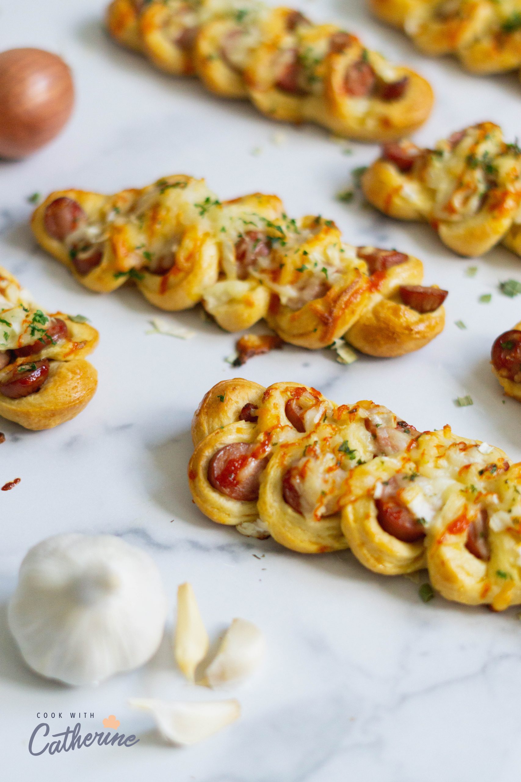 Sausage Bread - Roti Sosis - Cook with Catherine